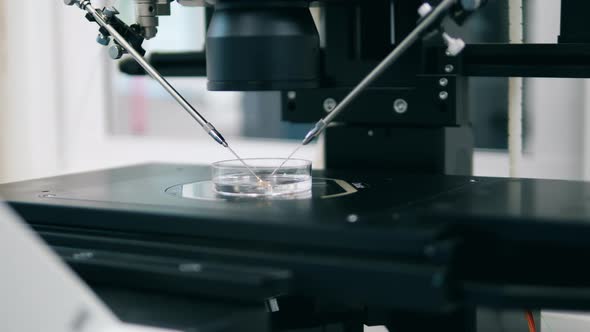 Medical Machine Works with Samples in Laboratory, Stock Footage | VideoHive