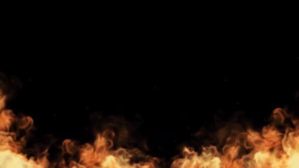 Fire Flame Foreground Loop, Motion Graphics | VideoHive