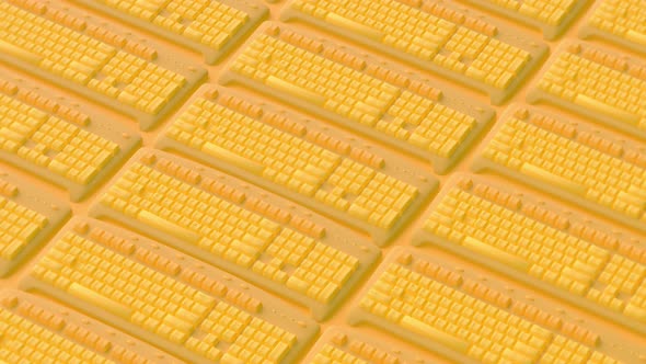 Abstract Keyboard Background Yellow, Motion Graphics | VideoHive