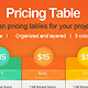 Professional Pricing Table, Web Elements | GraphicRiver