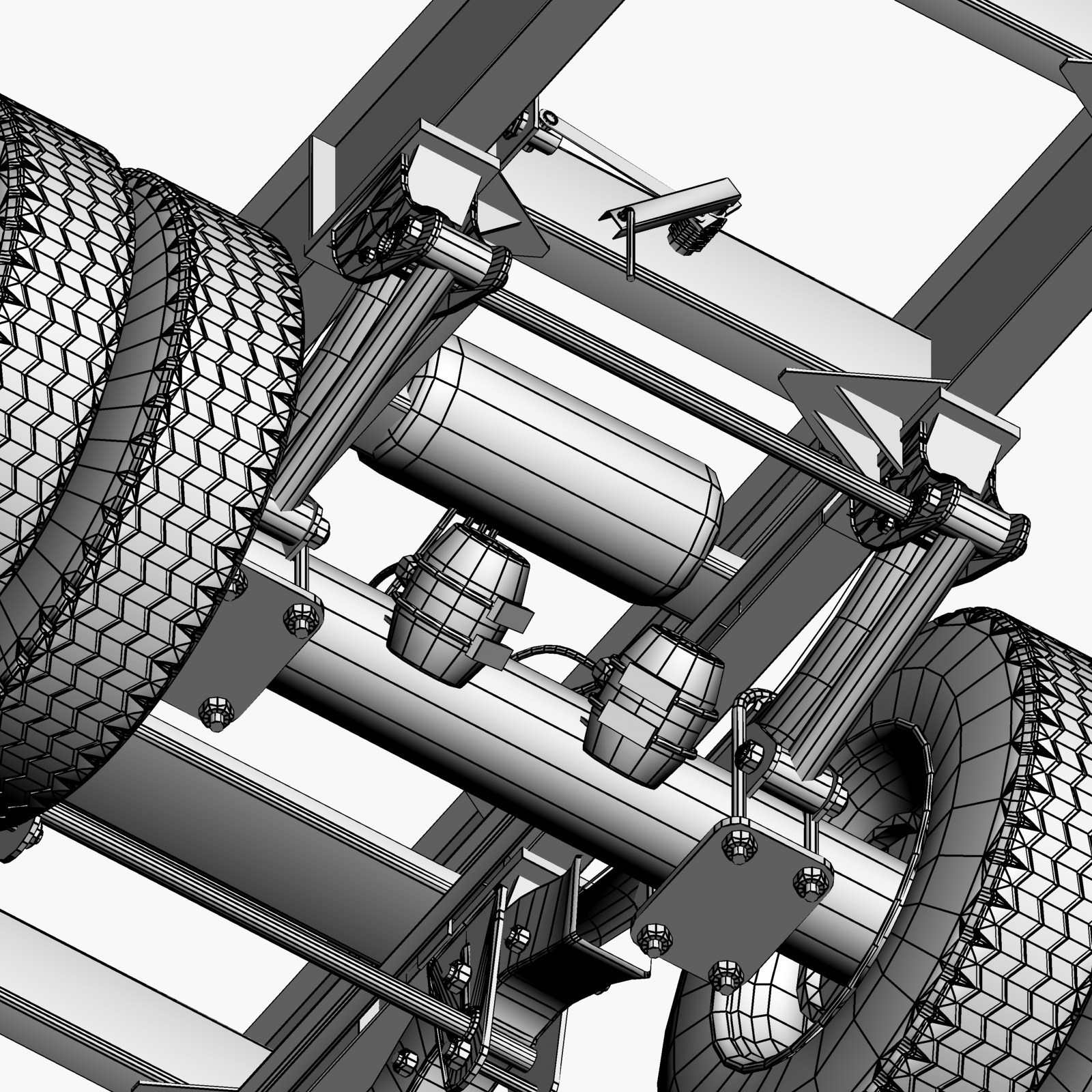 53ft Light weight Gooseneck Chassis by Mechanik | 3DOcean