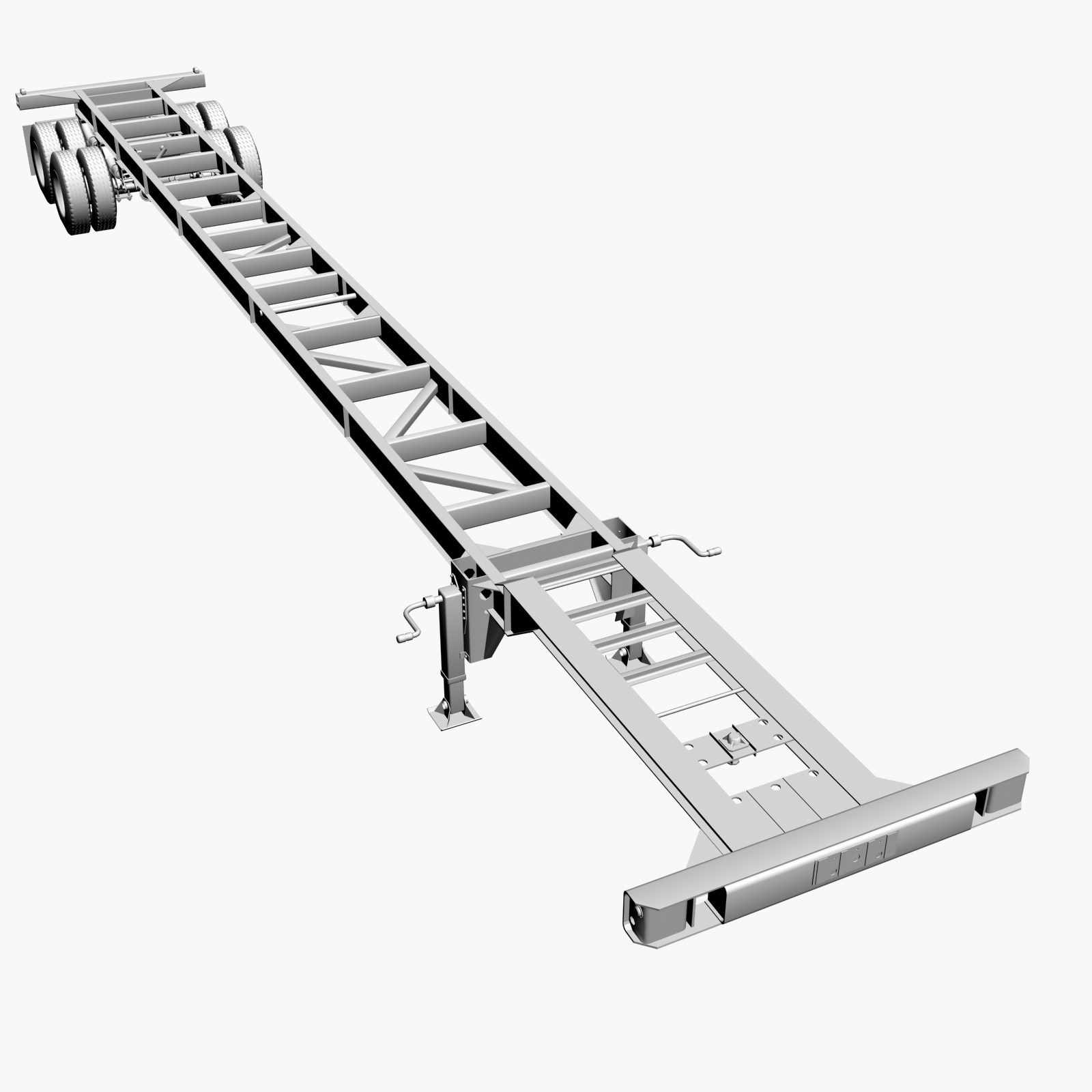 53ft Light weight Gooseneck Chassis by Mechanik | 3DOcean
