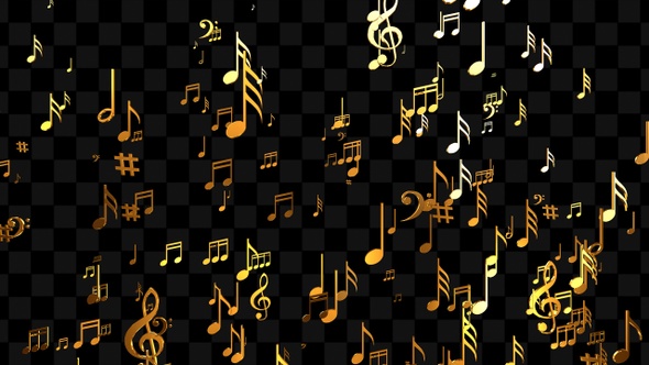 Music Notes Rising, Motion Graphics | VideoHive