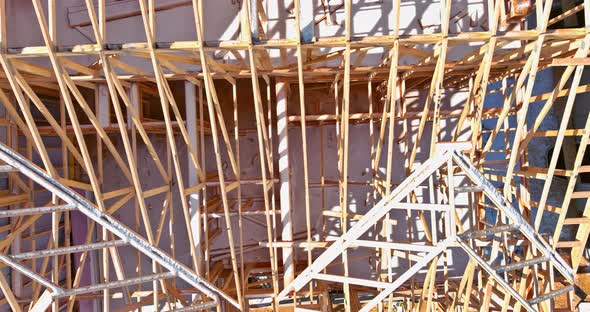 Timber Frame House Stick Built Home Under Construction New Build with ...