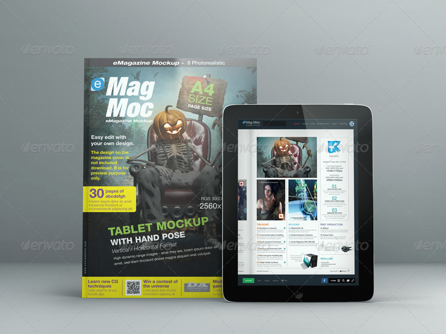 eMagazine Mock-up, Graphics | GraphicRiver