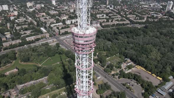 Kyiv. Ukraine: TV Tower, Aerial View, Stock Footage | VideoHive