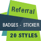 Referral Badges - Sticker, Web Elements | GraphicRiver
