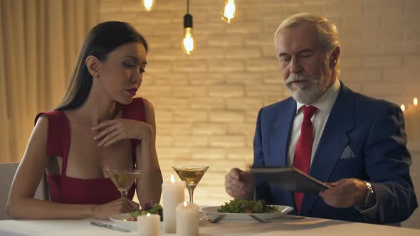 Greedy Male Shocked With High Prices in Luxury Restaurant Bill ...