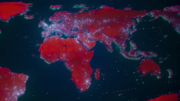 Loop World Map Animation, Motion Graphics | VideoHive