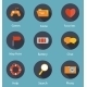 Set of Flat Icons Vector Illustration, Vectors | GraphicRiver