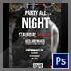 Party All Night Flyer, Print Templates | GraphicRiver