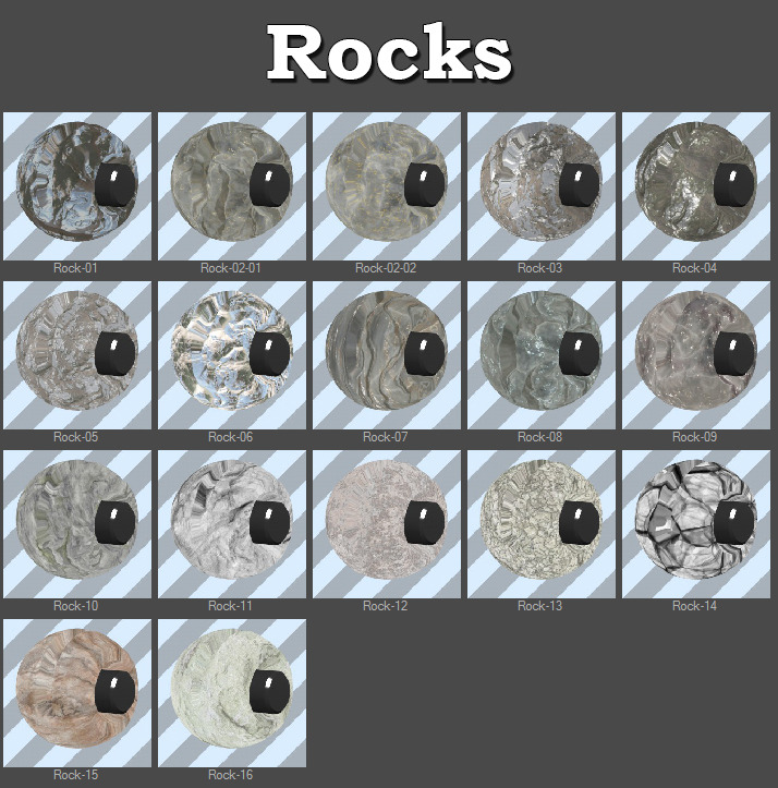 64 VRay Stone Materials Pack (AIO) for Cinema 4D by smabukhari | 3DOcean