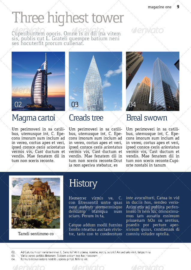 Magazine One Template, Print Templates | GraphicRiver