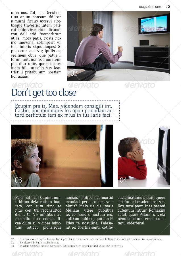 Magazine One Template, Print Templates | GraphicRiver