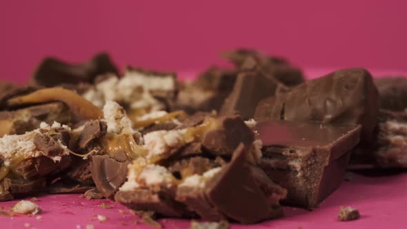 Mess with Delicious and Unhealthy Chocolate Bars Smashed Rotates on a ...