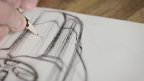 Macro Drawing Plan, Stock Footage | VideoHive