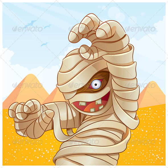 Mummy Cartoon by h4nk | GraphicRiver