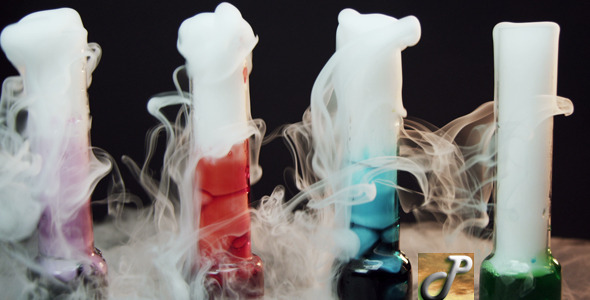 Glass With The Effect Of Dry Ice, Stock Footage | VideoHive