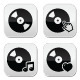 Vinyl Record DJ Button Set, Vectors | GraphicRiver