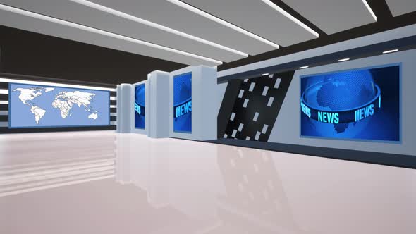 Virtual Studio Background set, Motion Graphics | VideoHive