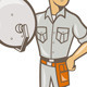 Cable TV Installer Guy Standing, Vectors | GraphicRiver