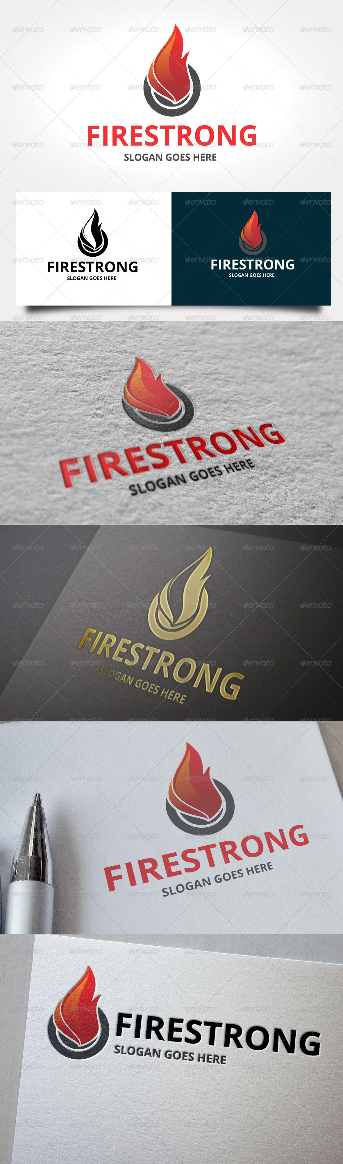 Fire Strong Logo, Logo Templates | GraphicRiver
