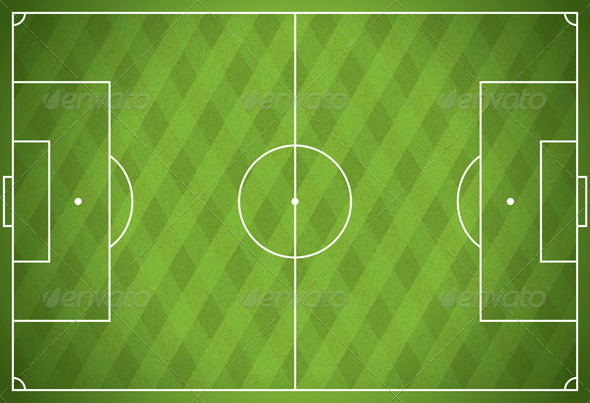 Realistic Football Soccer Field by enterlinedesign | GraphicRiver