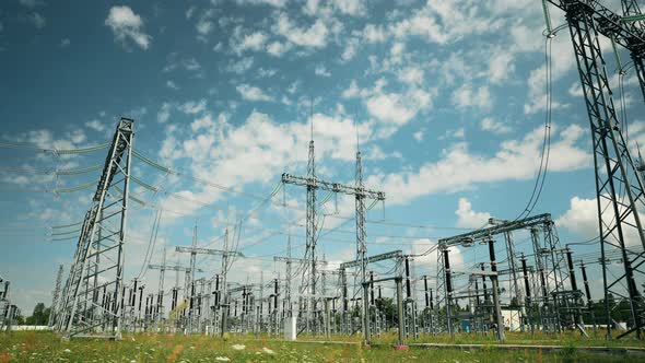 Power Grid Station, Stock Footage | VideoHive