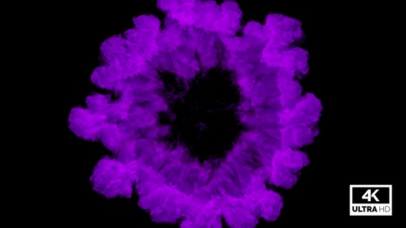 Smoke Shockwave Explosion Purple, Motion Graphics | VideoHive