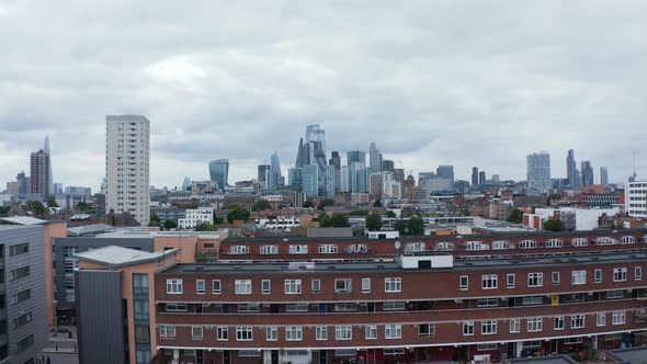 Rising Shot of Urban Development at Watney Market, Stock Footage ...