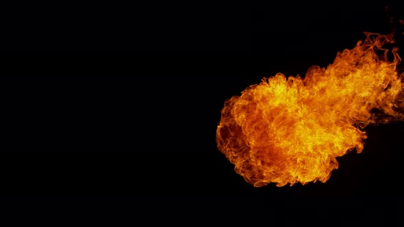 Fire Flame Shooted with High Speed Cinema Camera at 1000Fps, Stock Footage