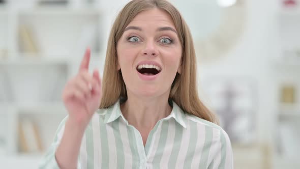 Portrait Of Assertive Young Woman With Pointing At The Camera Stock