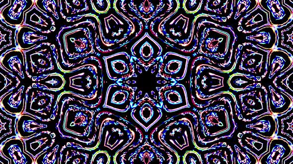Beautiful abstract kaleidoscope that shines, a radiant light that ...
