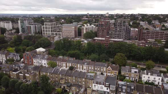 A Drone View of Various Buildings in the Putney Area of London, Stock ...