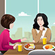 Business People Eating Together, Vectors | GraphicRiver