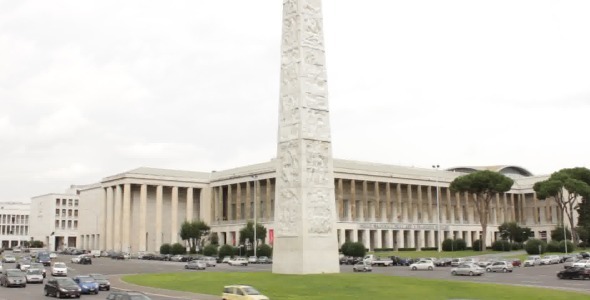 Center of EUR district in Rome, Stock Footage | VideoHive
