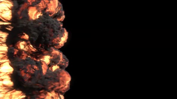 Flame Passes From Left To Right, Motion Graphics | VideoHive
