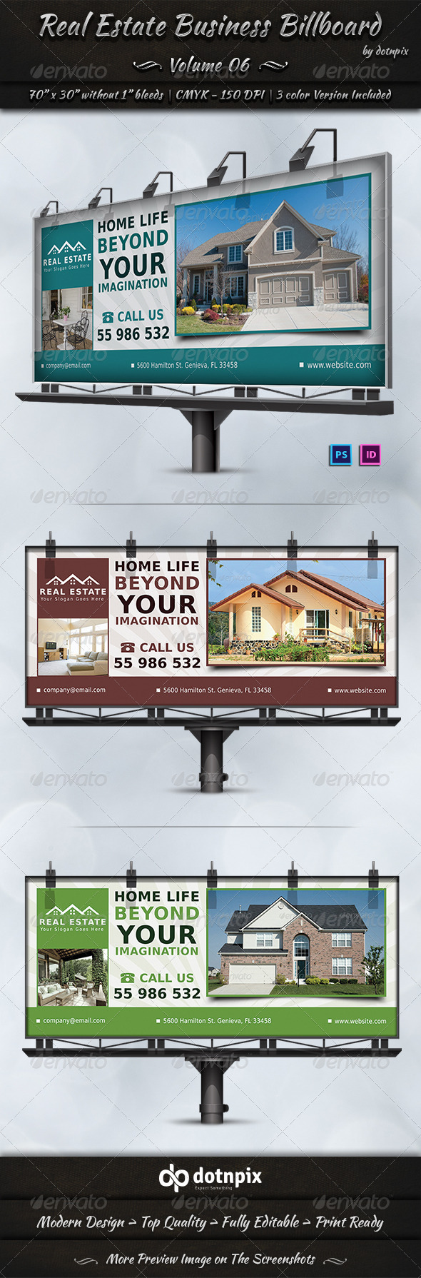 Real Estate Business Billboard | Volume 6 by dotnpix | GraphicRiver