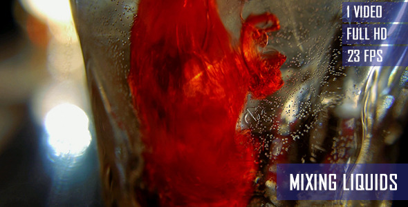 Mixing Liquids In The Drink, Stock Footage | VideoHive