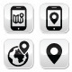 Map Travel Buttons Set, Vectors | GraphicRiver
