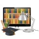 Computer Library Concept, Vectors | GraphicRiver