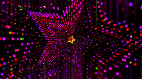 VJ Colorful Star Flow, Motion Graphics | VideoHive