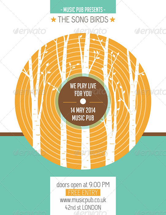 Nature Vinyl Flyer, Print Templates | GraphicRiver