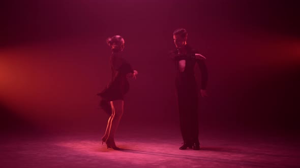 Dance Couple Bowing After Performance on Stage, Stock Footage | VideoHive