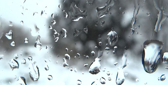Wet Snowy Window Glass - 01 - Country Road, Stock Footage | VideoHive
