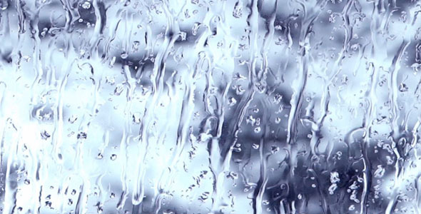 Wet Snowy Window Glass - 03 - Park Trees, Stock Footage | VideoHive