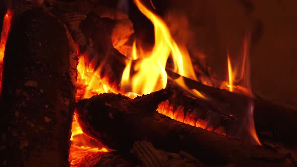 Romantic fireplace, Stock Footage | VideoHive