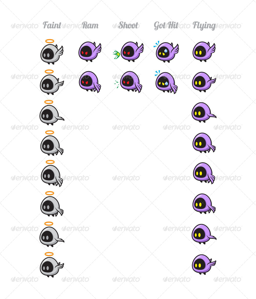 Sky Birds Game Assets, Game Assets | GraphicRiver