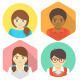 Kids Avatars, Vectors | GraphicRiver