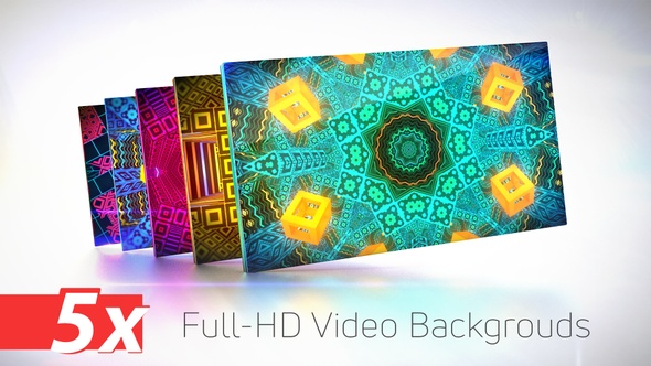 Music DJ Background Abstract Pack, Motion Graphics | VideoHive